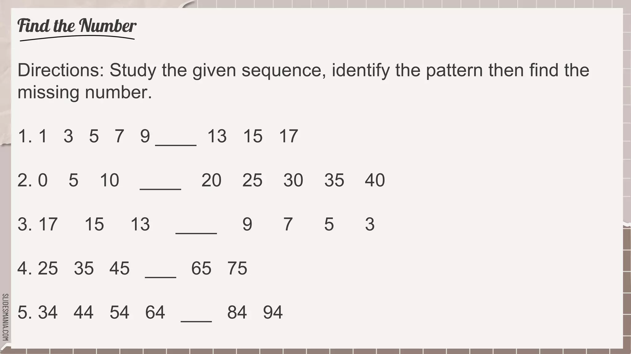 Lesson 1 - Generating Patterns - Sequence.pptx