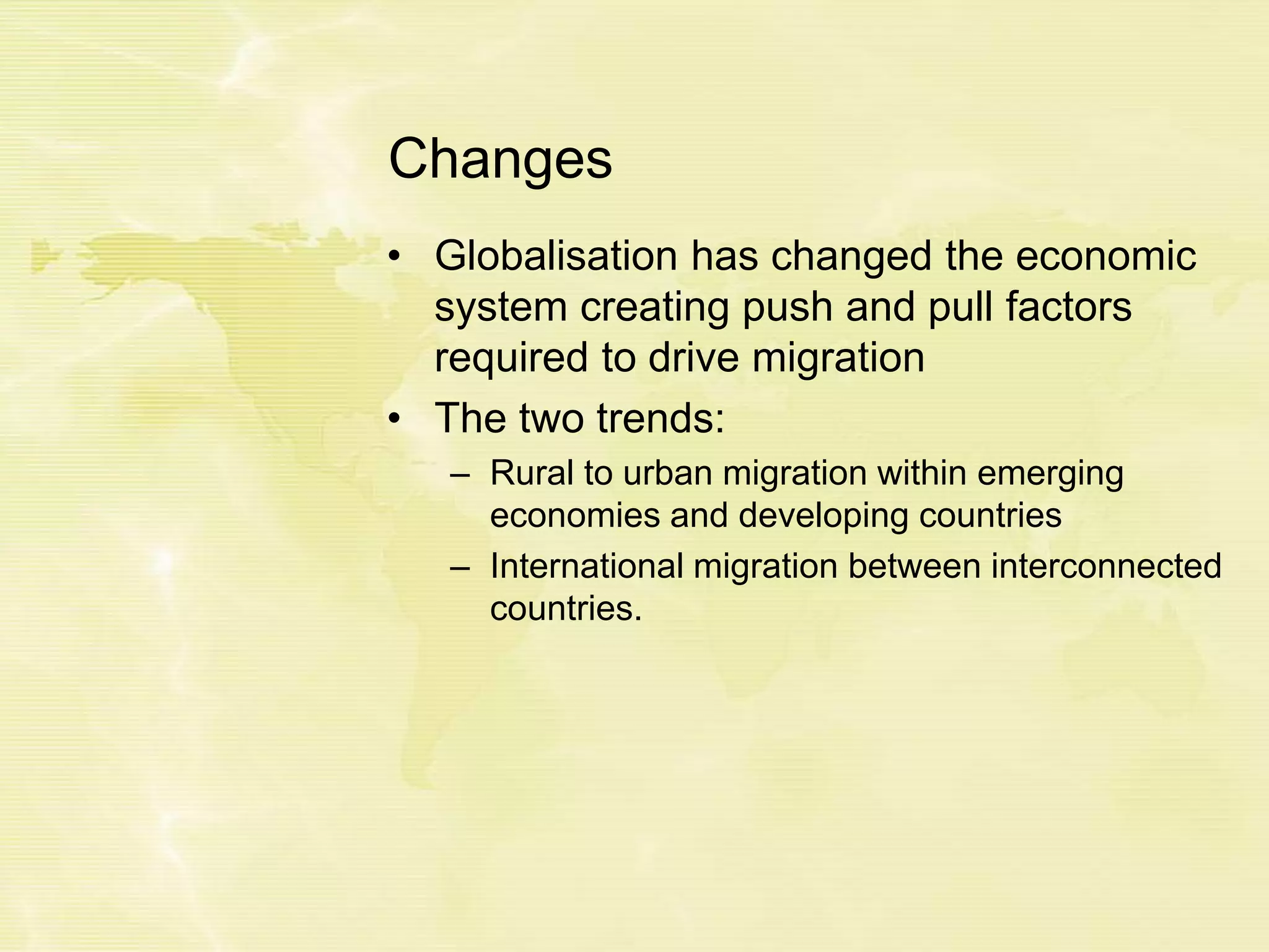 Lesson 1 globalisation and the increase in migration | PPTX