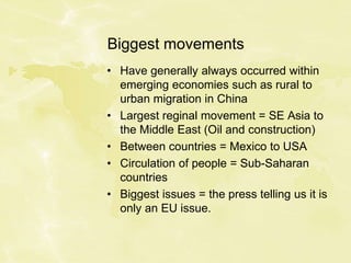 Lesson 1 globalisation and the increase in migration | PPTX