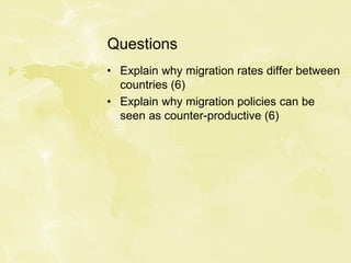 Lesson 1 globalisation and the increase in migration | PPTX
