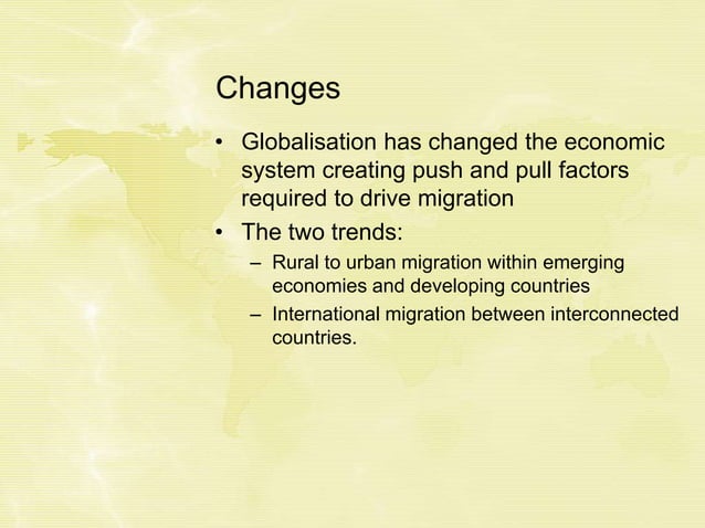 Lesson 1 globalisation and the increase in migration | PPTX