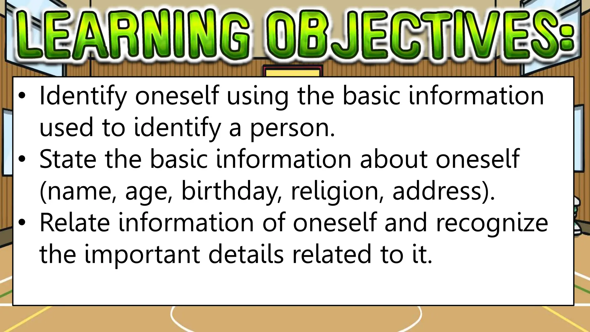 LESSON 1: I know Myself - GMRC Lesson for Grade One students.pptx