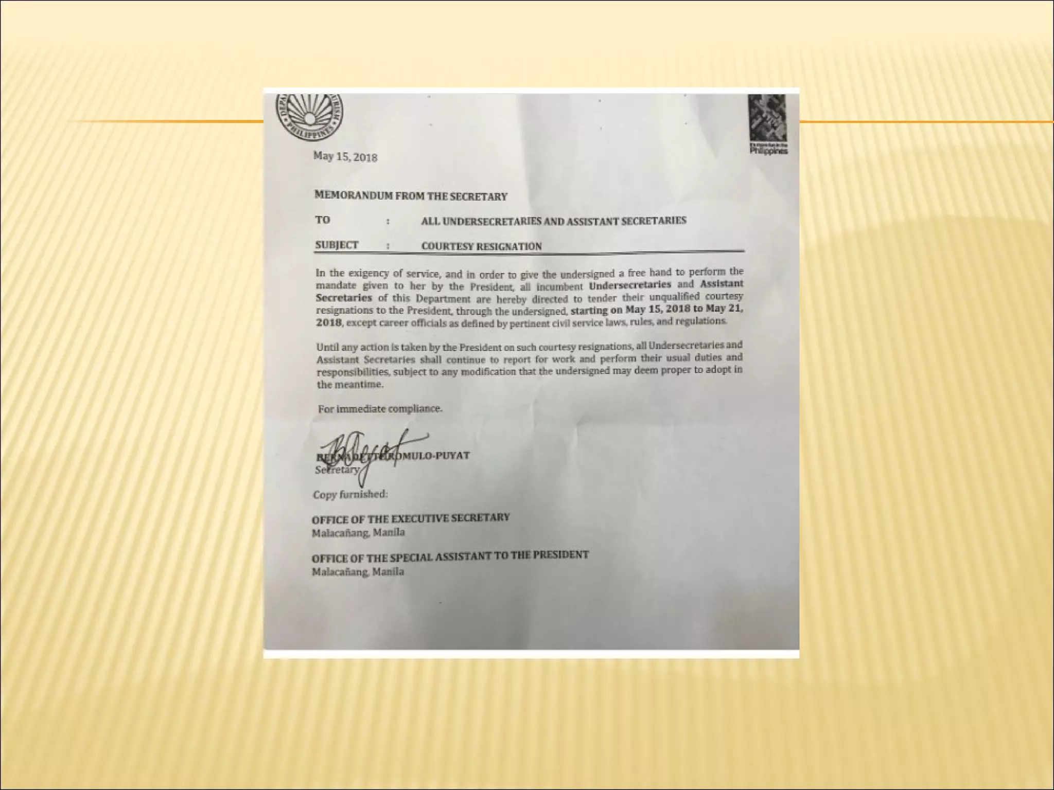 MS.TLE Lesson 1 DOT government sectors | PPT