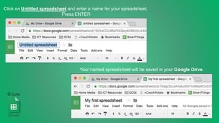 G Sheets introduction | PPTX