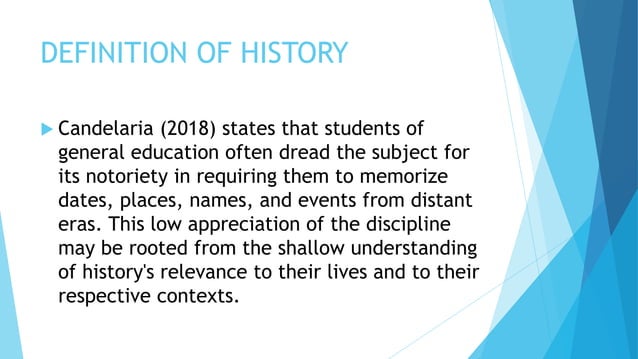 Lesson 1 - History - Definition, Issues and Methodology.pptx | Education