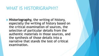 Lesson 1 - History - Definition, Issues and Methodology.pptx
