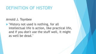 Lesson 1 - History - Definition, Issues and Methodology.pptx