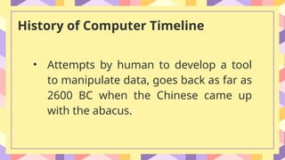 Lesson 1 -History of Computers a brief discussion.pptx