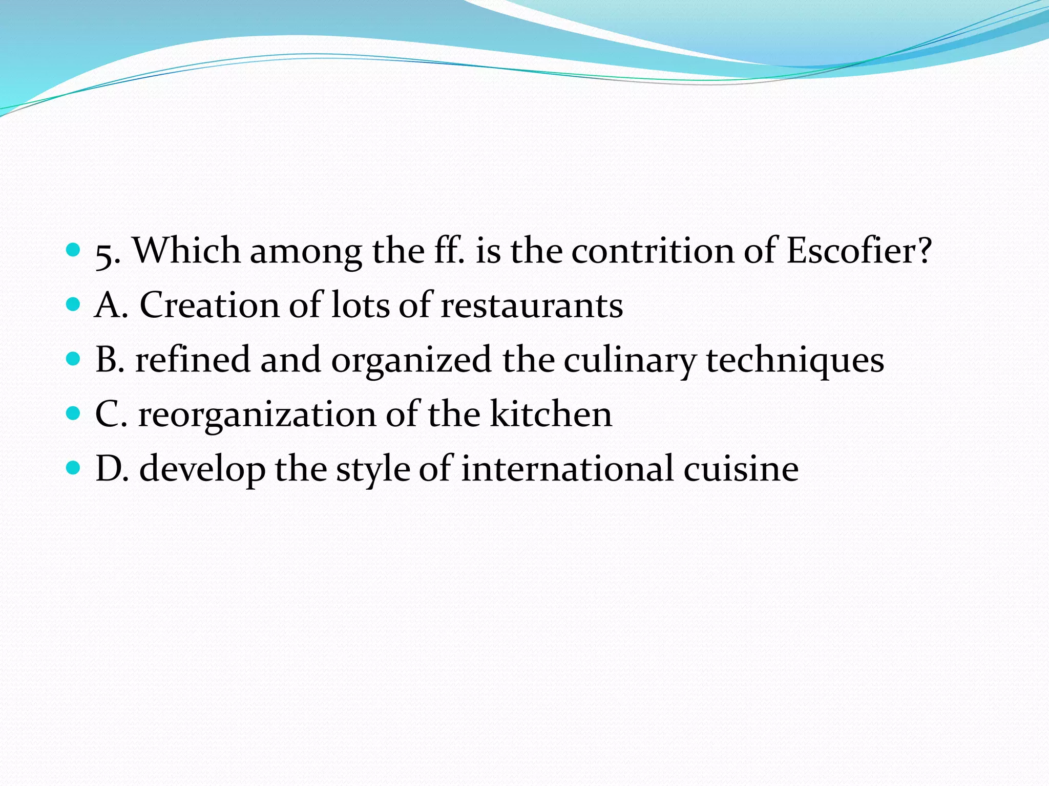 Lesson 1 history of modern food service | PPTX