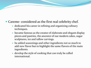 Lesson 1 history of modern food service | PPTX