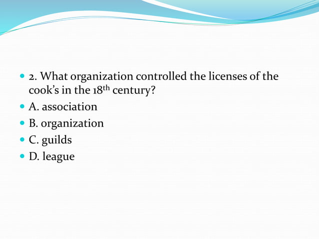 Lesson 1 history of modern food service | PPTX