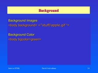 Lesson1 Intro to HTML | PPT