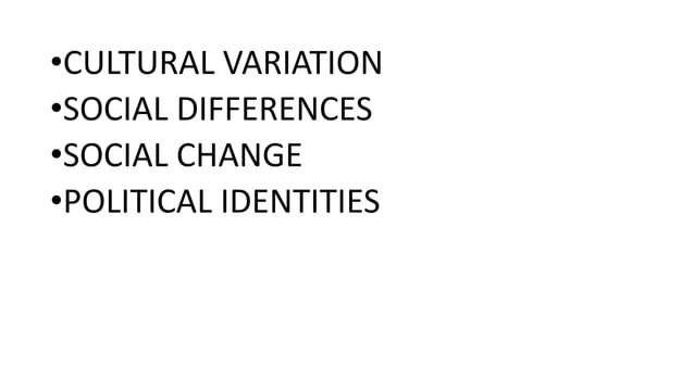 Lesson 1 human cultural variation, social differences, social | PPTX