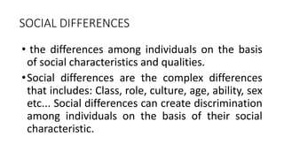 Lesson 1 human cultural variation, social differences, social | PPTX