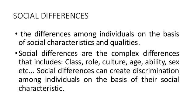 Lesson 1 human cultural variation, social differences, social