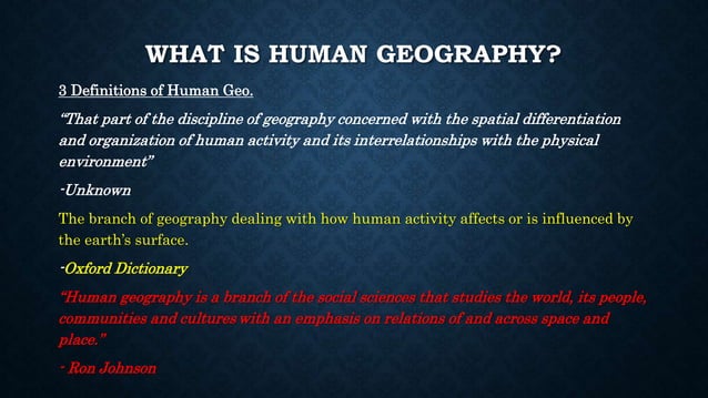 Lesson 1 human vs physical geo ppt | PPTX