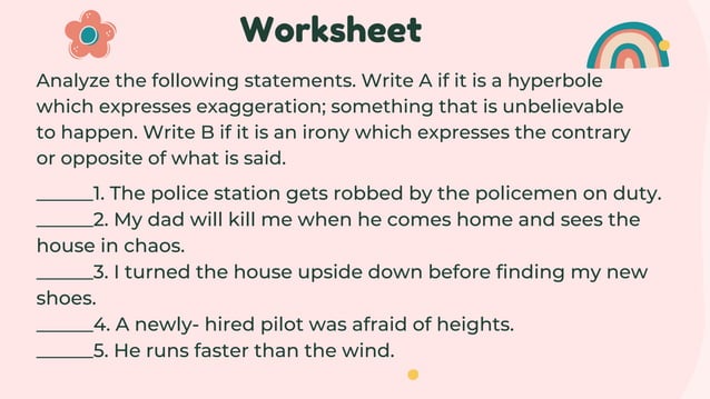 FIGURE OF SPEECH HYPERBOLE AND IRONY.pdf | Humor and Satire | Pop Culture