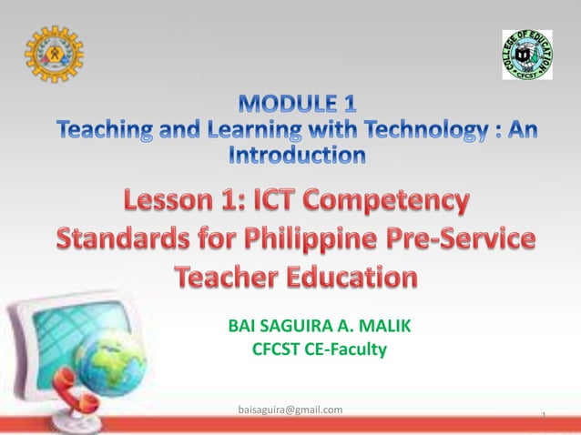 Lesson 1 ict competency standards for philippine pre-service teacher ...
