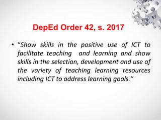 LESSON 1 - ICTcompetencystandardsforphilippinepre ...