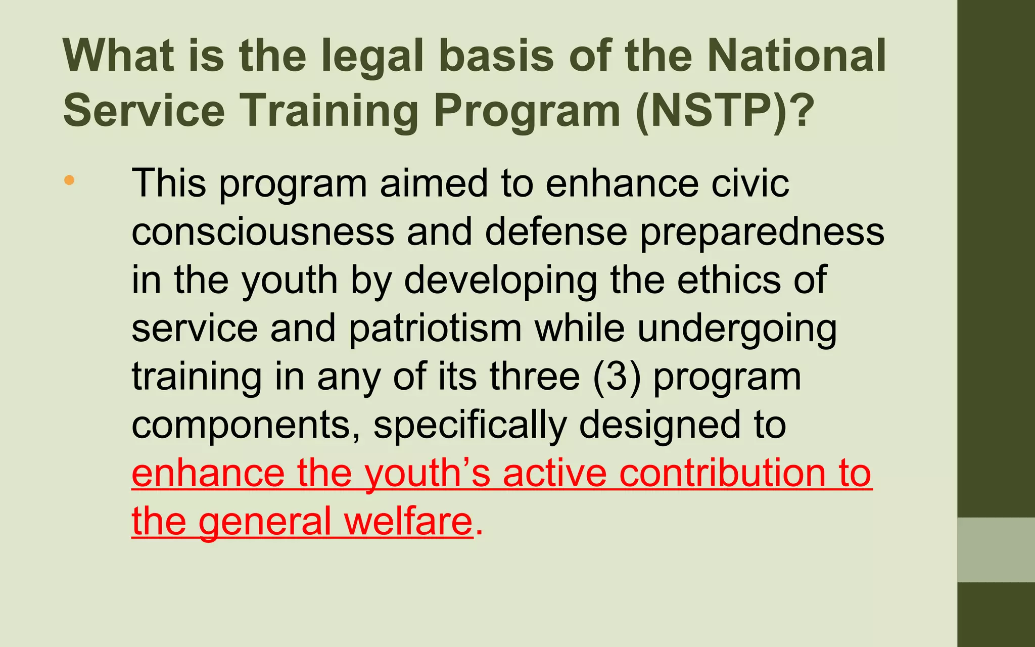 Lesson 1 intro. to nstp | PPT