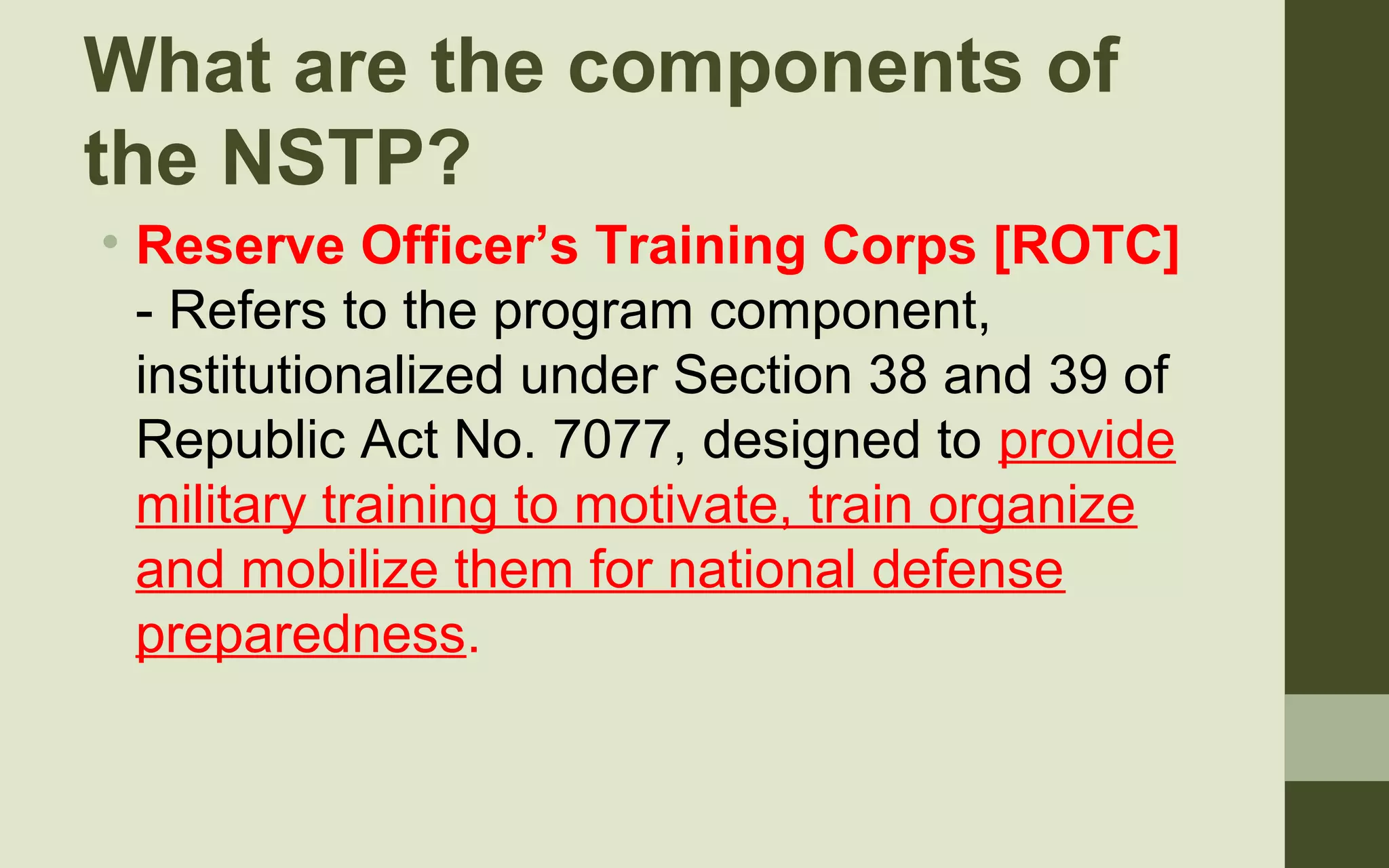 Lesson 1 intro. to nstp | PPT