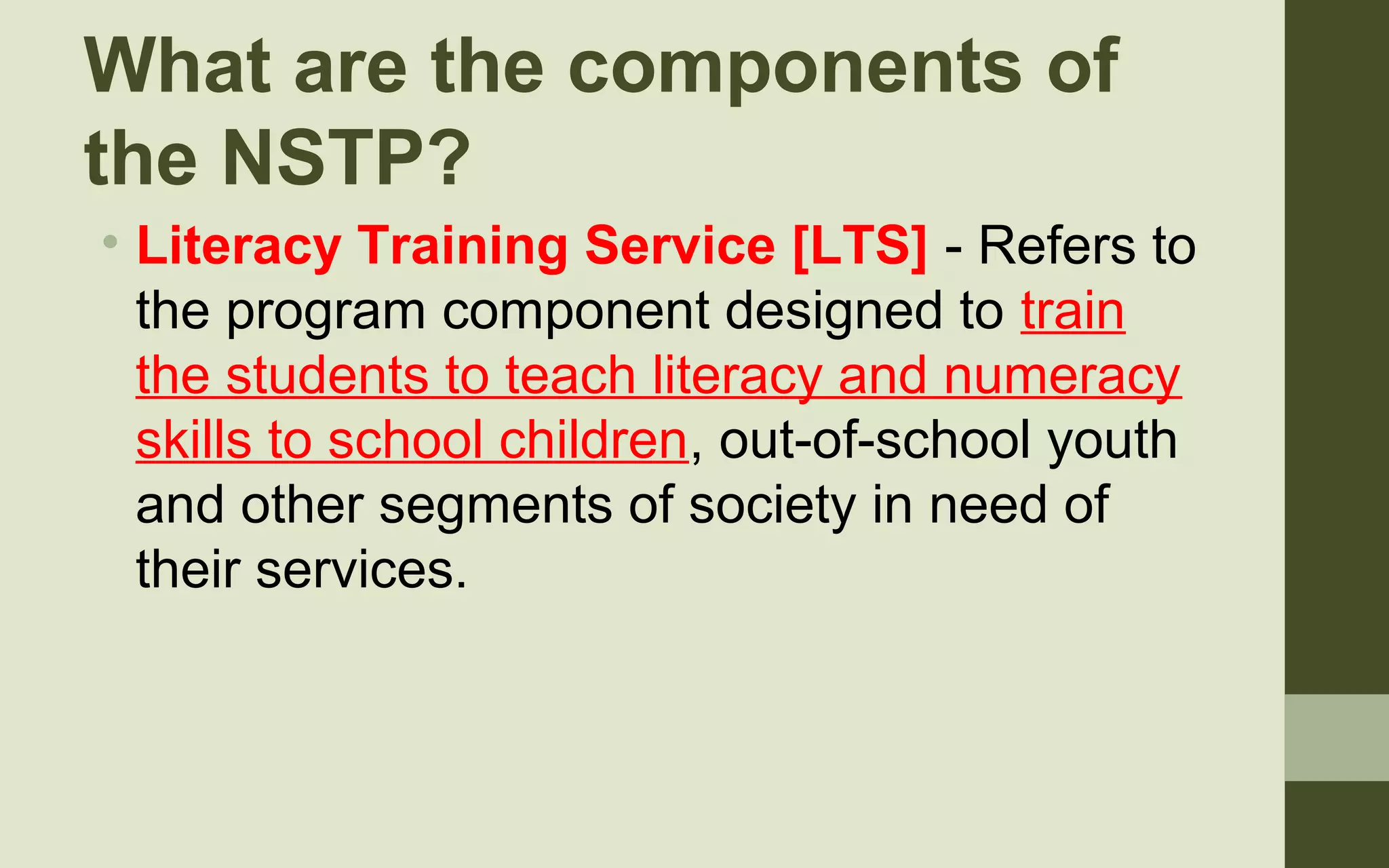 Lesson 1 intro. to nstp | PPT
