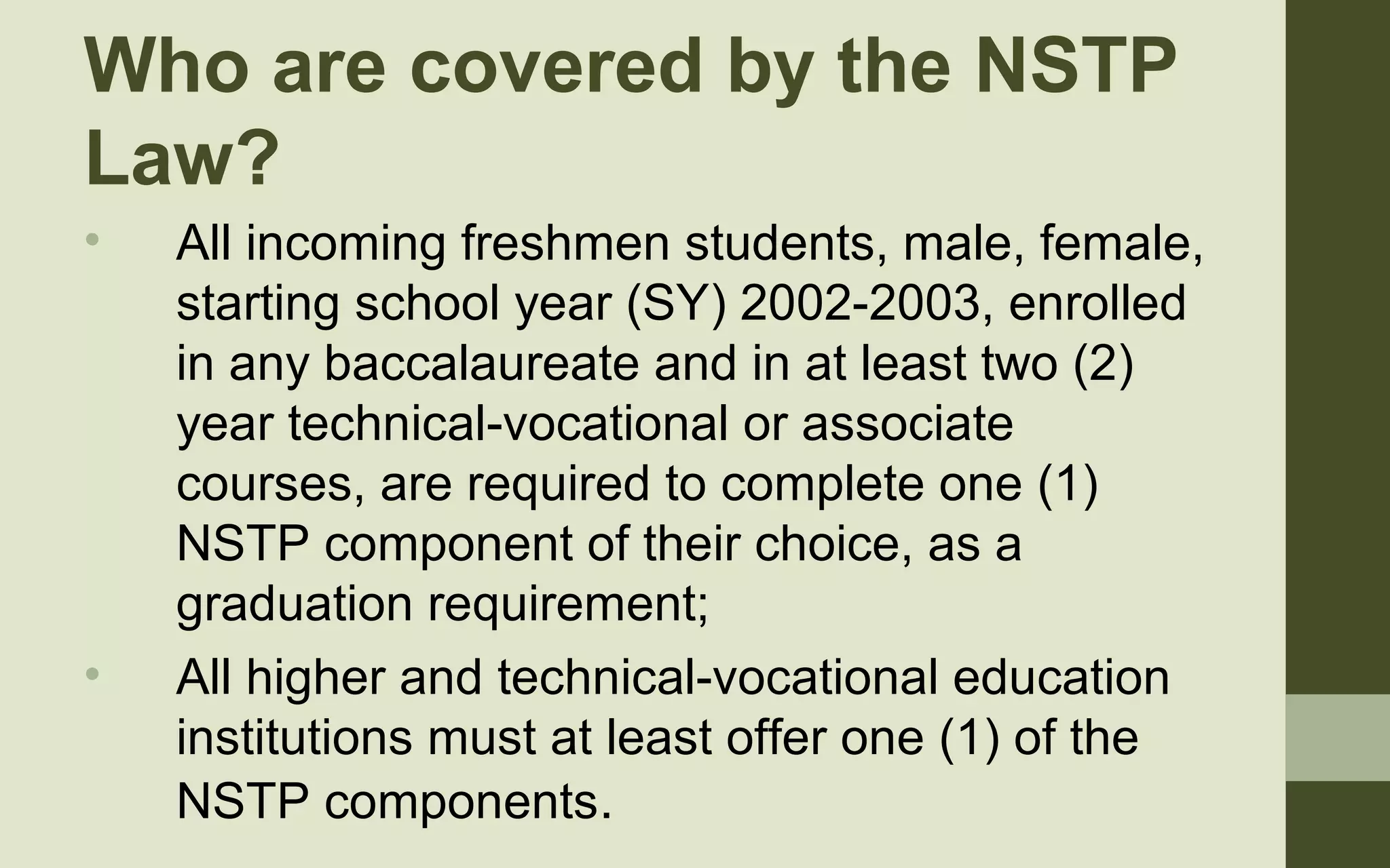 Lesson 1 intro. to nstp | PPT