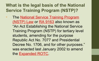 Lesson 1 intro. to nstp | PPT