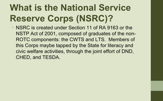 Lesson 1 intro. to nstp | PPT