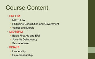 Lesson 1 intro. to nstp | PPT