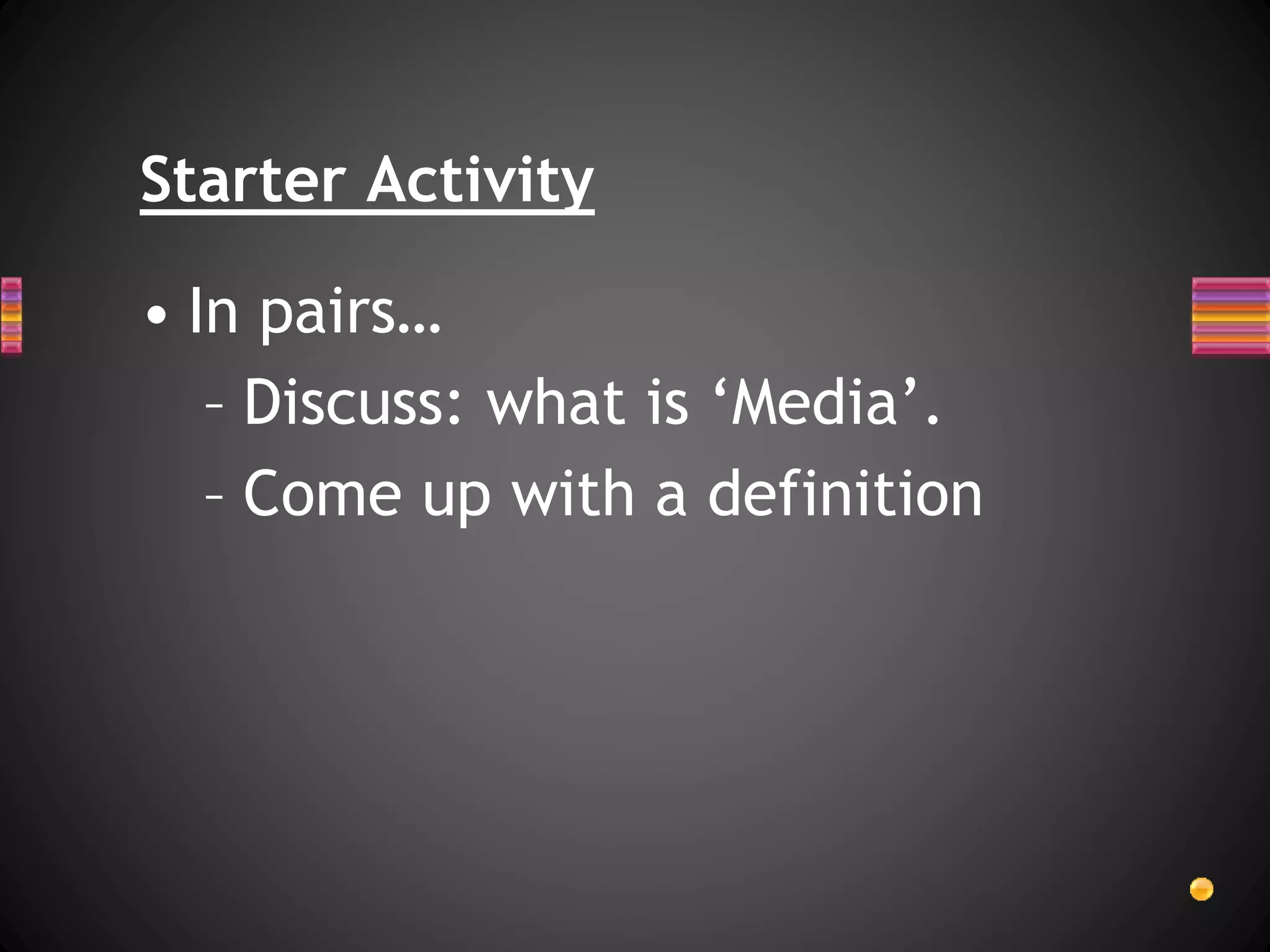AS Media Lesson 1 - Introduction to AS Media Studies | PPTX