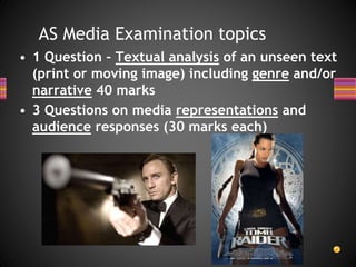 AS Media Lesson 1 - Introduction to AS Media Studies | PPTX