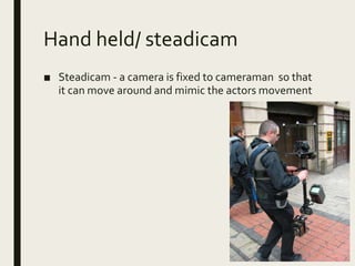 Film Studies. - Lesson 1 intro and camera shots | PPTX