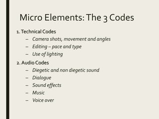 Film Studies. - Lesson 1 intro and camera shots | PPTX