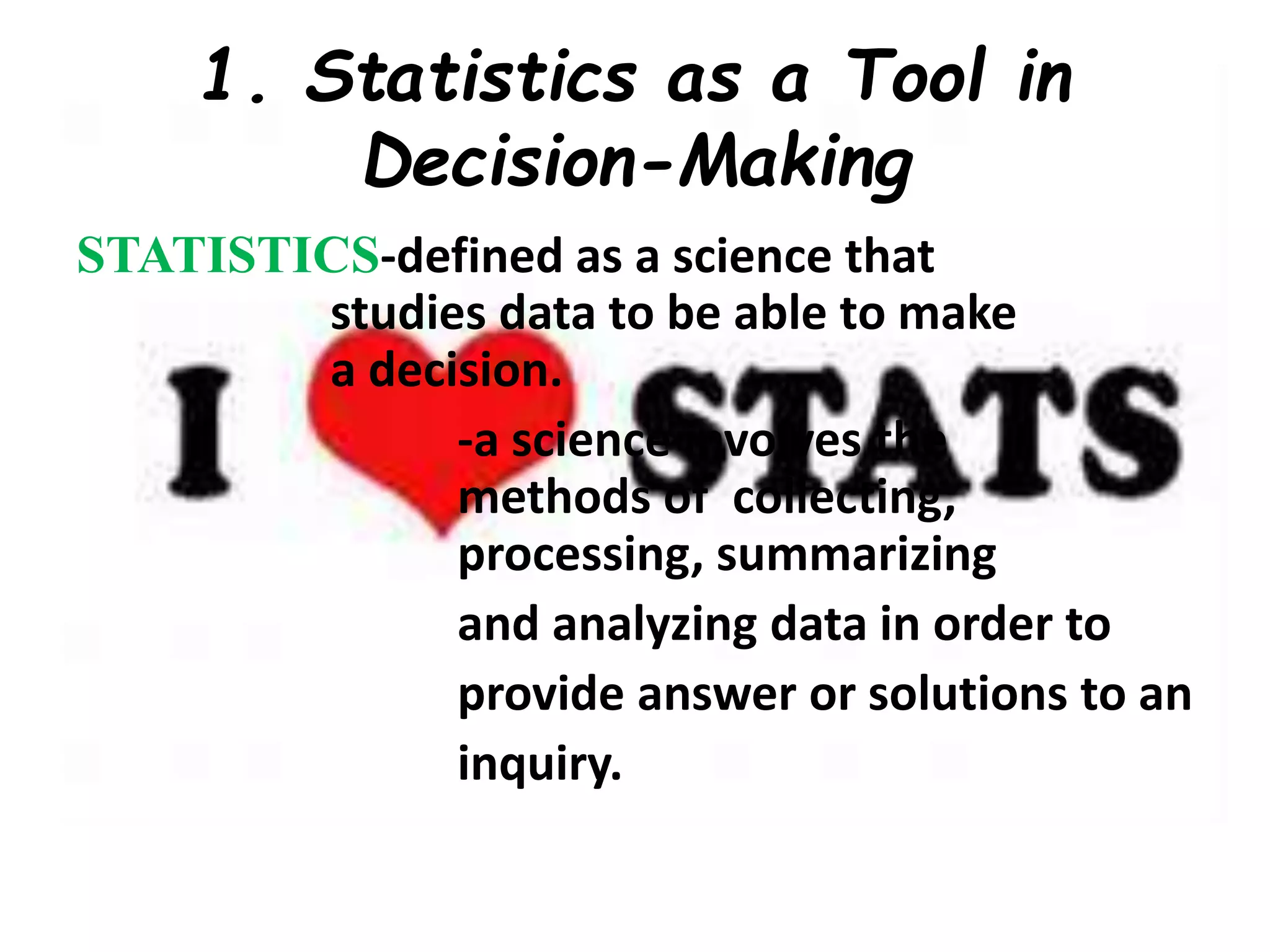 Lesson 1 introducing statistics | PPT