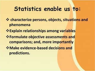 Lesson 1 introducing statistics | PPT