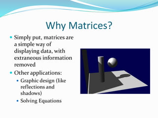 Lesson 1 - Introduction to Matrices | PPTX