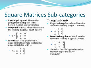 Lesson 1 - Introduction to Matrices | PPTX