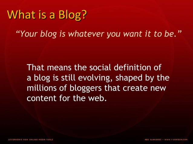 Lesson 1 Introduction To Blogging | PPT