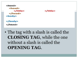 Introduction to HTML | PPT