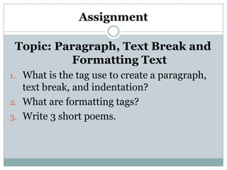 Introduction to HTML | PPT