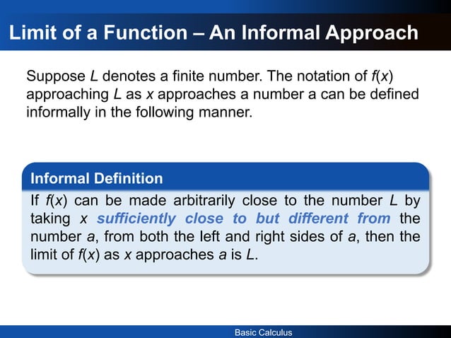 Lesson 1 - Introduction to Limits.pptx | Web Development | Internet