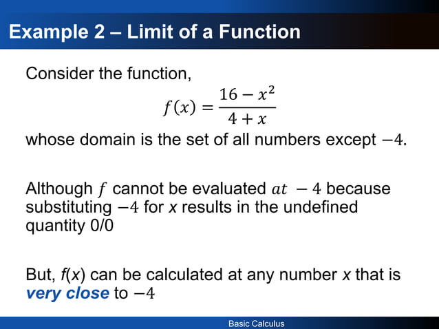 Lesson 1 - Introduction to Limits.pptx | Web Development | Internet