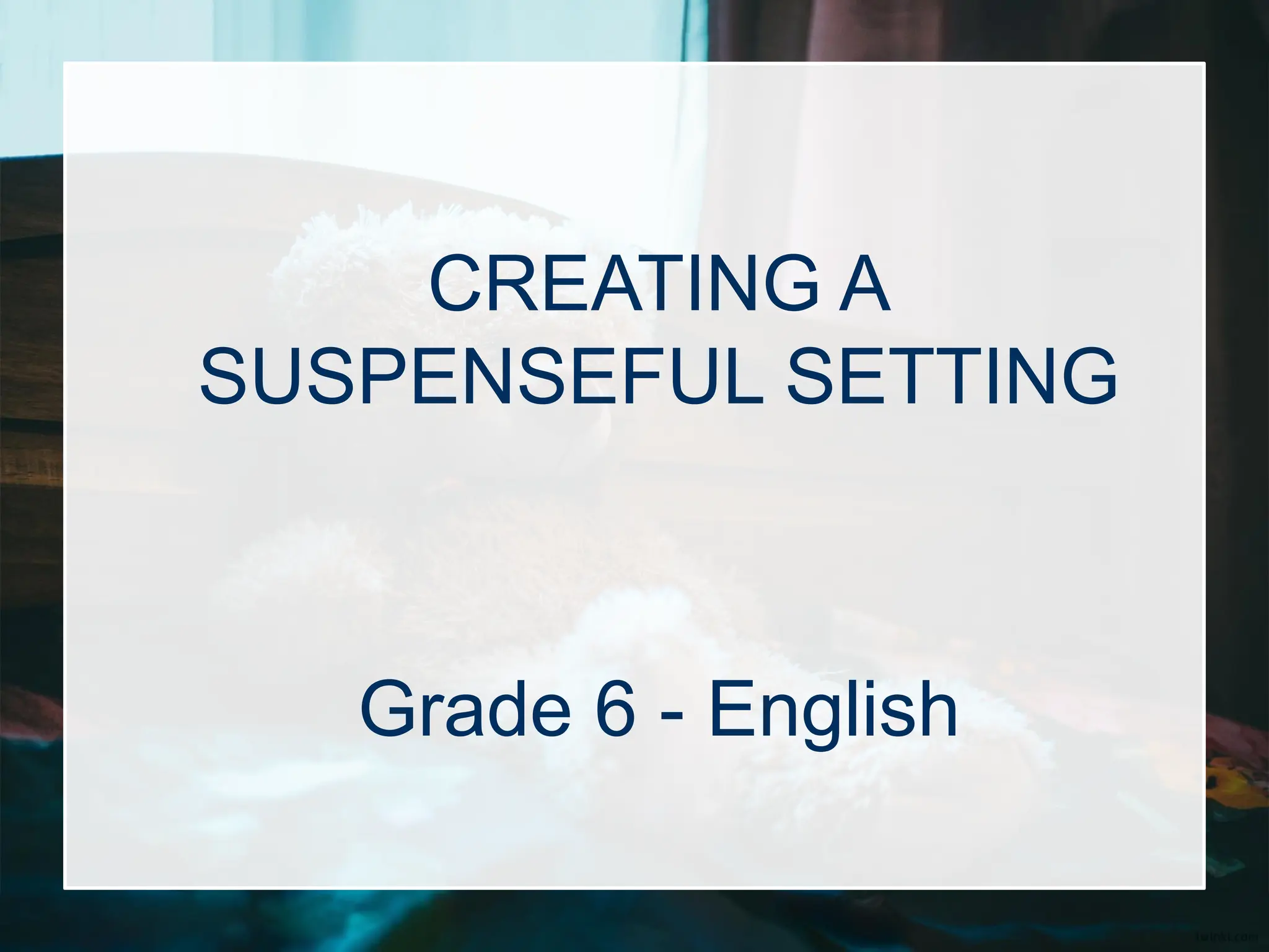 Introduction to Mystery and Suspense.ppt