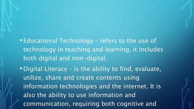 Lesson 1 - Introduction to Technology for Teaching and Learning.pptx ...