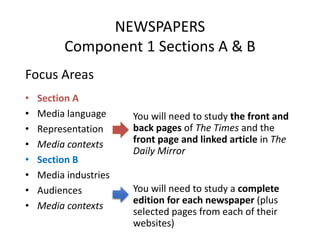 Newspaper Lesson 1 Intro and exam | PPT