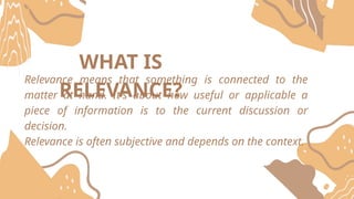 Lesson 1- Judging the relevance and worth of ideas, soundness of author ...