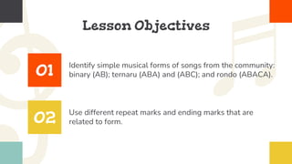 Lesson 1 and Lesson 2 - Form and Timbre ppt | PPT