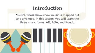 Lesson 1 and Lesson 2 - Form and Timbre ppt | PPT