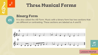 Lesson 1 and Lesson 2 - Form and Timbre ppt | PPTX